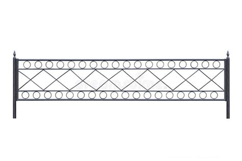 Fence With Geometric Patterns Stock Illustration Illustration Of