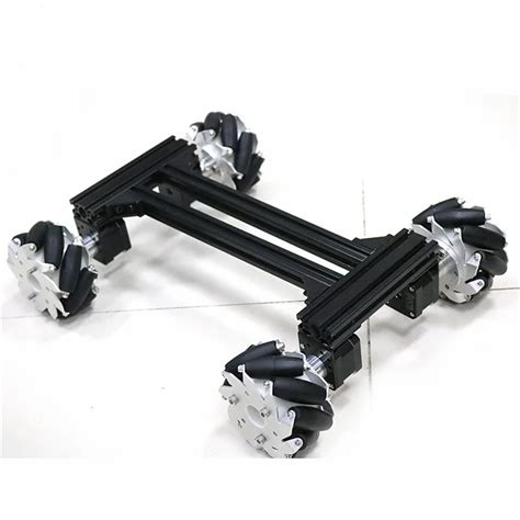 100mm Mecanum Wheel 4wd Car Chassis With 4pcs Stepper Motor High Precision For Arduino Uno Diy