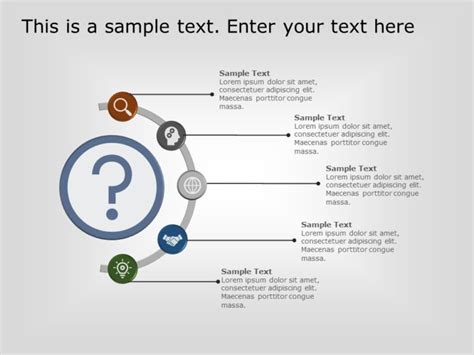 Circular Problem Analysis Diagram In Earth Tones Powerpoint Template
