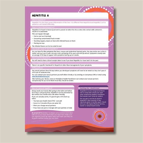 Hepatitis A Fact Sheet Disease Prevention Ahmrc