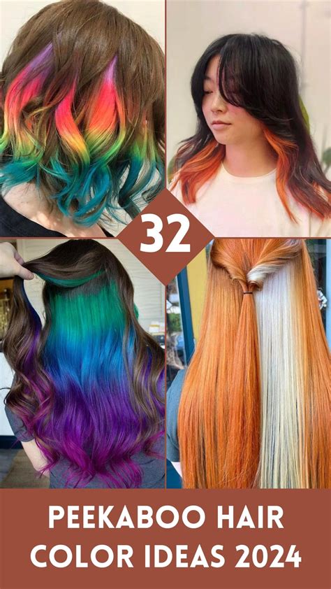 32 Peekaboo Hair Color Ideas 2024 Fashion Trend Hacks
