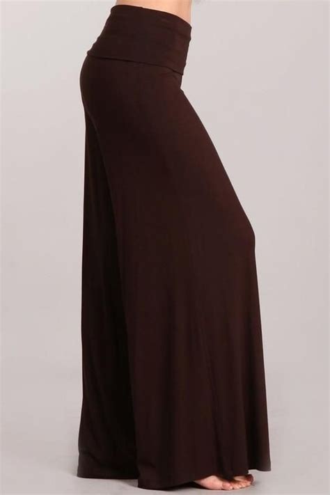 Chatoyant Plus Size Palazzo Pants Brown Palazzo Pants Plus Size