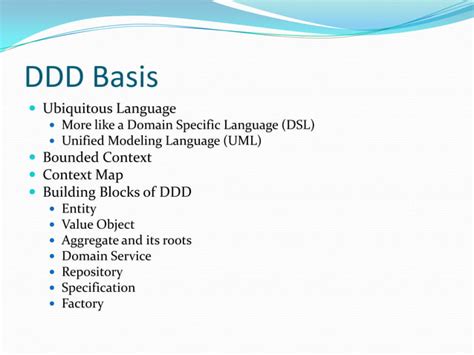 Approaching To Domain Driven Development Ppt