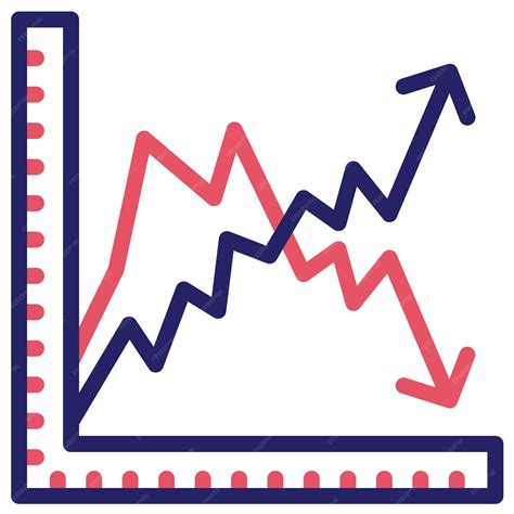 Premium Vector Multiple Line Graph Vector Icon Illustration Of