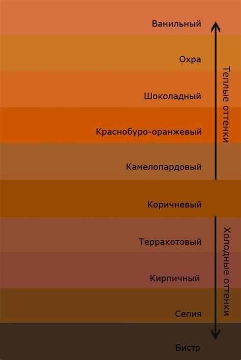 Оттенки коричневого