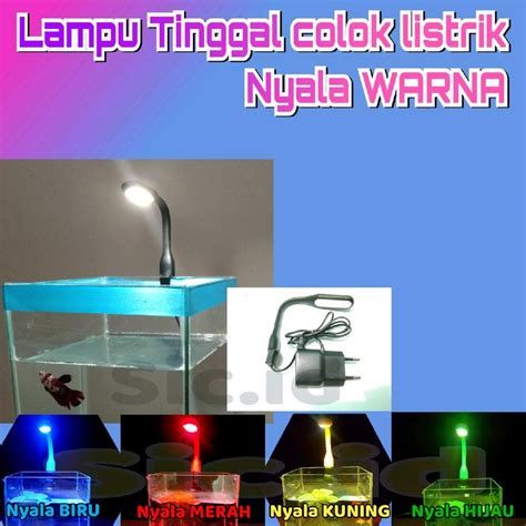 Lampu Soliter Tinggal Colok Nyala Warna Shop Tokopedia