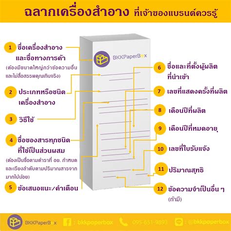 ฉลากเครื่องสำอาง ที่เจ้าของแบรนด์ควรรู้ Bkkpaperbox