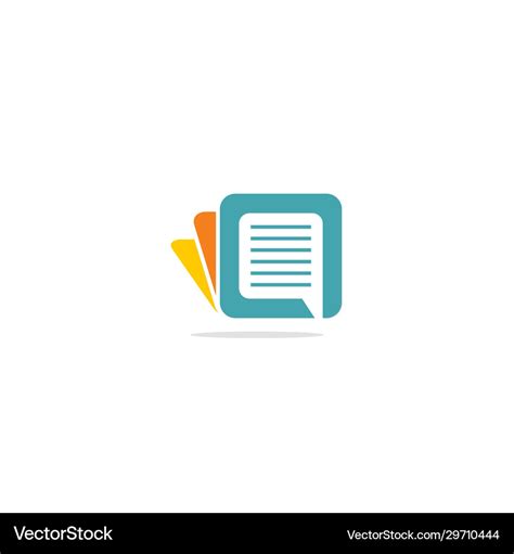 Square Data Text Document Logo Royalty Free Vector Image