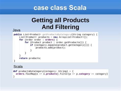 Case Class Scala Odp