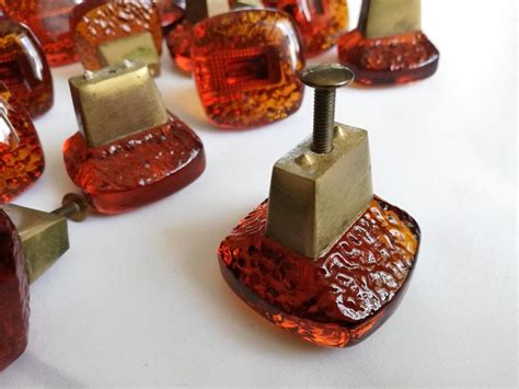 Scandinavian Vintage Glass Knobs Cabinet Knobs 25 Pcs Etsy