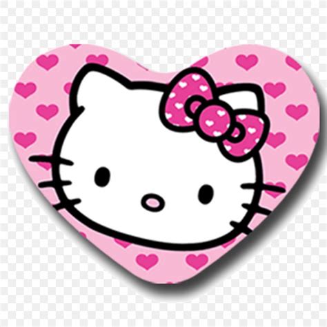 Hello Kitty Heart Wall Decal Wallpaper Png 894x894px Watercolor