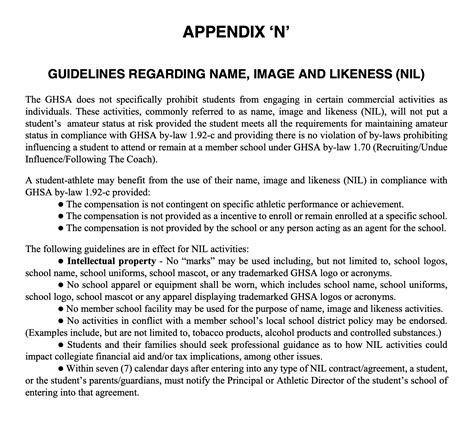 Athletes Beware Of Nil Clubs Ghsa Amends Nil Rules To Address Collectives Prep Sports Report