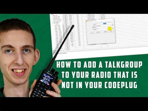 How to Add a Talkgroup to Your Radio That's Not In Your Codeplug — BridgeCom Systems