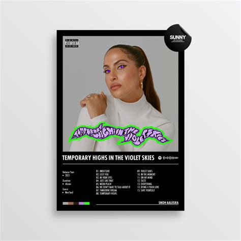 Snoh Aalegra Temporary Highs In The Violet Skies Album Cover Poste