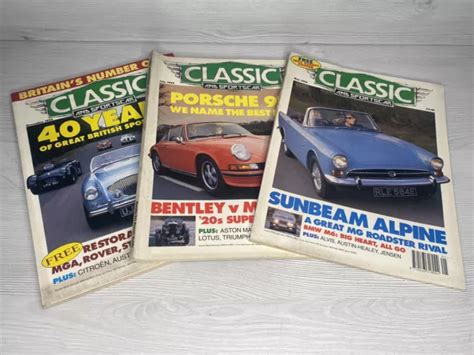 Classic And Sportscar Magazine 1993 Vintage Car Mags Motor Sport