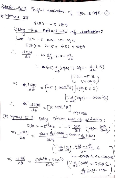 [solved] 3 explain two different ways to solve for the derivative of