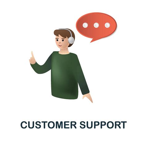 Customer Support Icon 3d Illustration From E Commerce Collection