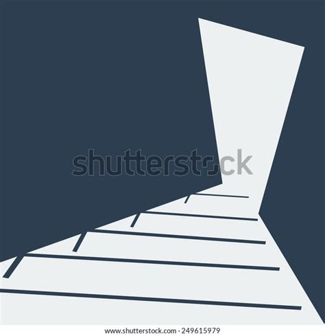 Direction Entrance Exit Input Output Stairsvector Stock Vector Royalty Free 249615979