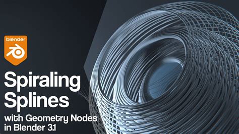 Spiraling Splines With Geometry Nodes Blender 3 1 Tutorial Youtube