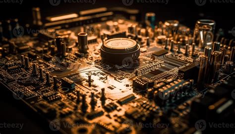 Complexity Of The Electronics Industry Shown In Close Up Semiconductor