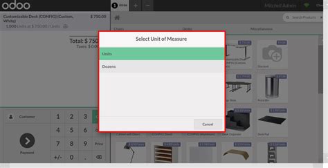 Odoo POS Multi Unit Of Measure POS Multi Units Of Measure