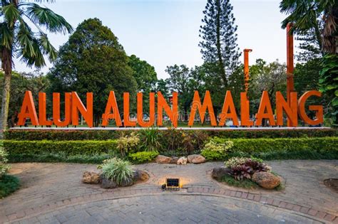 Alun Alun Kota Malang Or Malang City Square One Of The Tourist Attractions City Park In Malang