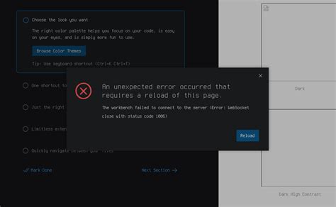 [checode] websocket closed and project not showing in file explorer