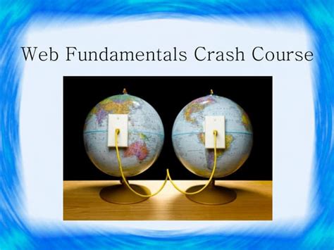 Web Fundamentals Crash Course Pdf