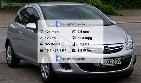 Opel Corsa 17 Cdti 130 Specs 2010 2014 Performance Dimensions