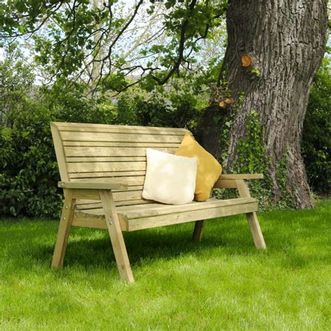 Zest Freya 3 Seater Bench Garden Furniture Outdoor Living