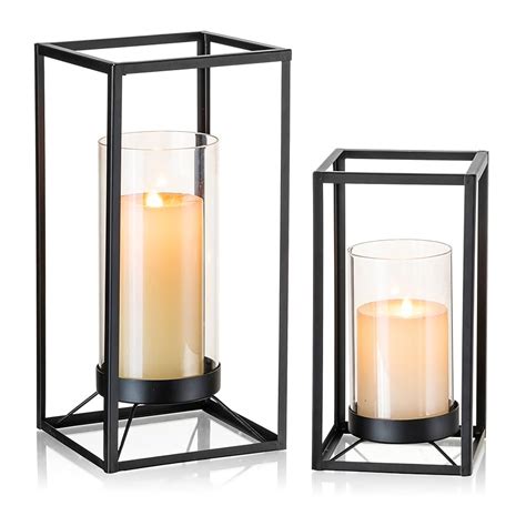 Black Decorative Candle Lanterns