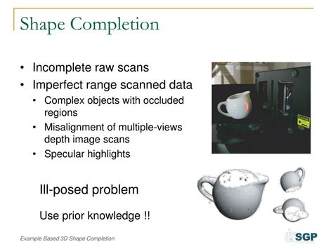ppt example based 3d shape completion powerpoint presentation free