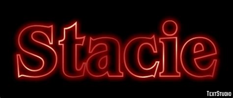 Stacie Text Effect And Logo Design Name