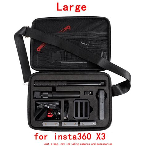 For Insta X Storage Case Waterproof Carrying Selfie Stick Handbag EVA Bag For