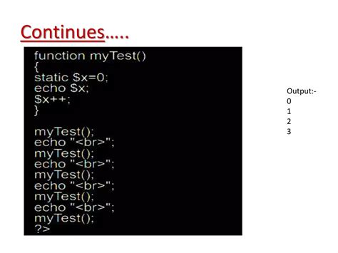 Variable Scope In Php Ppt