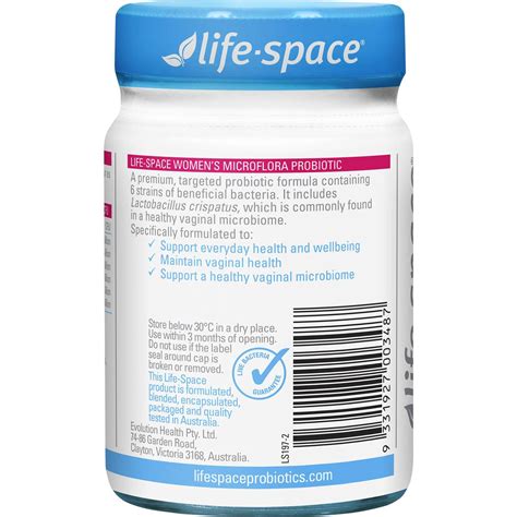 Life Space Womens Microflora Probiotic Hard Capsules 40 Pack Woolworths