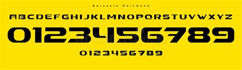 Bold Athletic Font Dynamic Numbers And Letters Sharp Modern Edge
