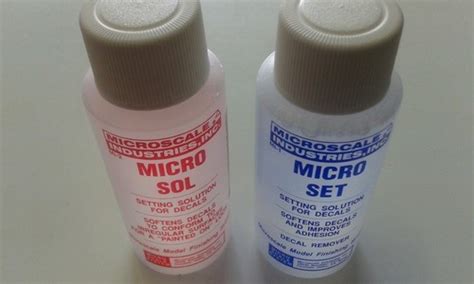 Microscale Micro Set Micro Sol Setting Solution For Decals Transfers Dual Pack Ebay