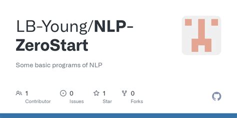 Github Lb Youngnlp Zerostart Some Basic Programs Of Nlp