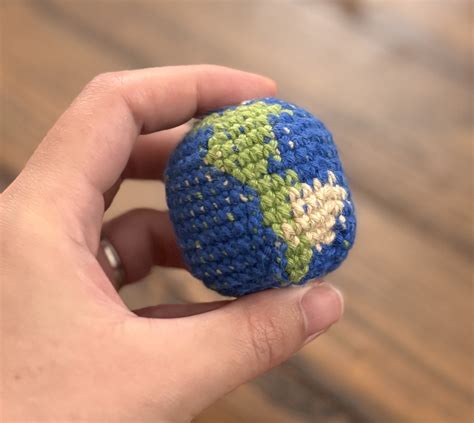 I Crocheted The Project Hail Mary Earth Lava Hacky Sack I Used A