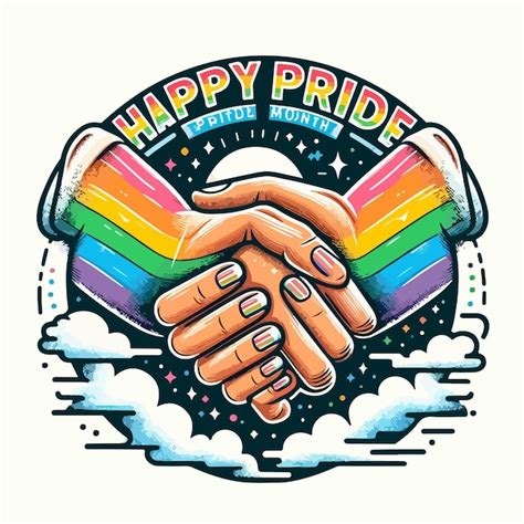 Premium Vector Happy Pride Month With Lgbt Flag Concept Flat Illustration