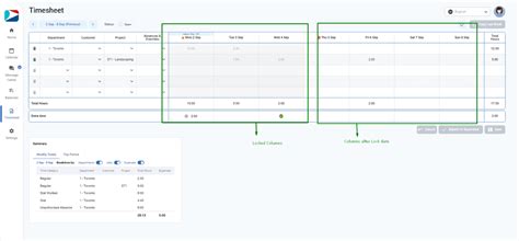 ess timesheet lock date cells synerion agile help