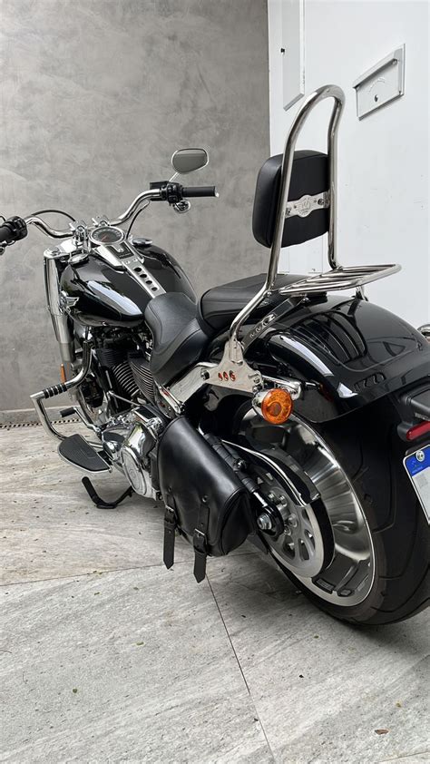 Custom Built Harley Davidson With Sissy Bars