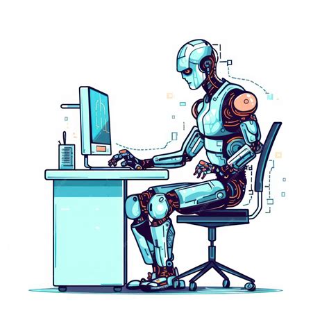 Premium Ai Image Robot Virtual Assistant Robot Writing A Robot