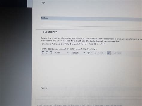 solved path p question 7 determine whether the statement