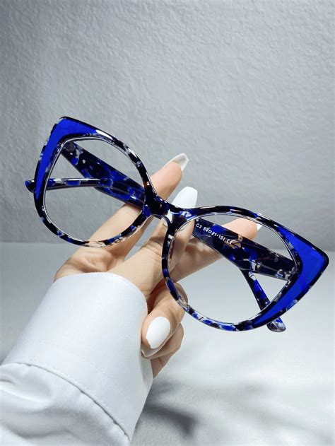 1pc New Fashion Daily Versatile Anti Glare Glasses Unisex Contrast