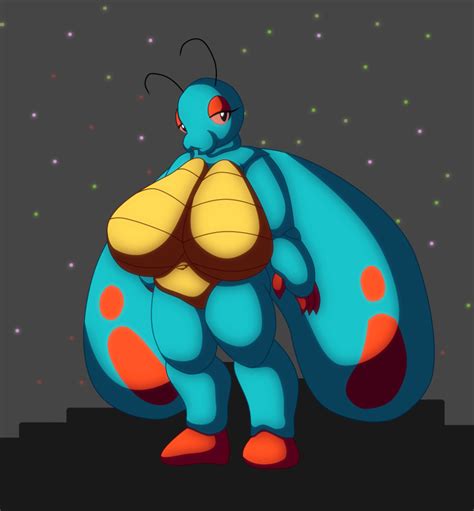 Rule 34 Alien Alien Girl Antennae Anthro Blue Skin Boss Galaga Breasts Breasts Breasts Bug