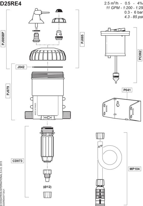 Dosatron Liquid Dispenser D25 0 5 4 Af Dosatron