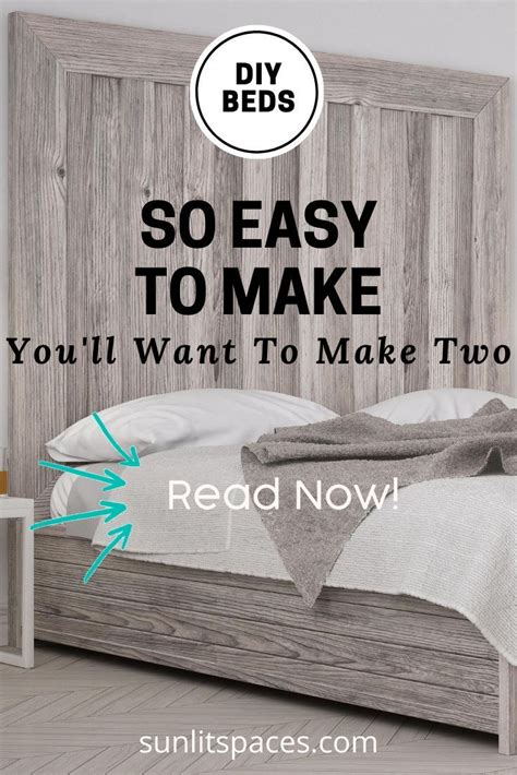 Make Your Own Diy Bed With These Easy Ideas Diy Bed Diy Furniture Bedroom Bedroom Diy