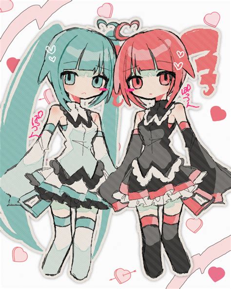 Okashira Moppu Hatsune Miku Kasane Teto Utau Vocaloid Highres
